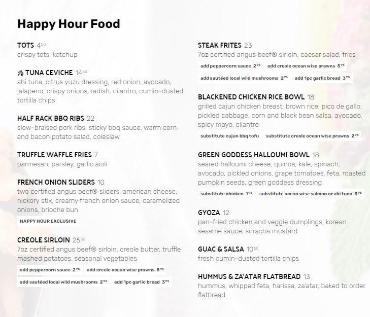 Ultimate Vancouver Happy Hour List