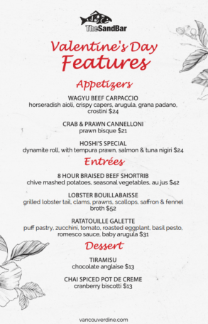 15 Romantic Vancouver Restaurants With Special Valentine's Day Menus In 2024
