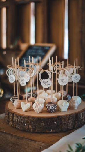 10+ Affordable Rustic Dessert Bar Ideas for A Sweet Wedding
