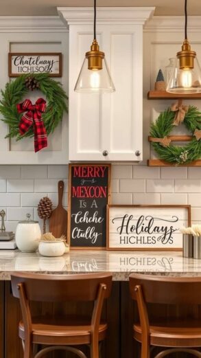 30+ Simple Christmas Kitchen Decor Ideas To Get Into The Festive Spirit