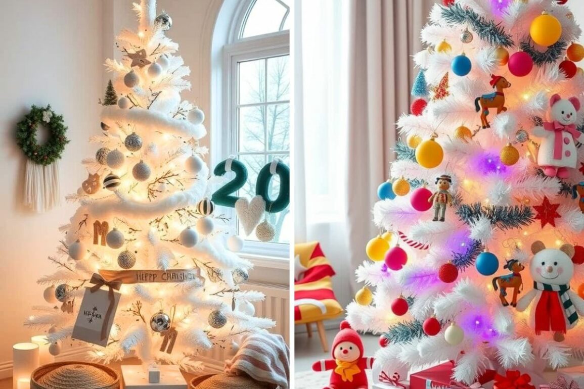 25+ Stunning White Christmas Tree Decorating Ideas & Themes You’ll Love