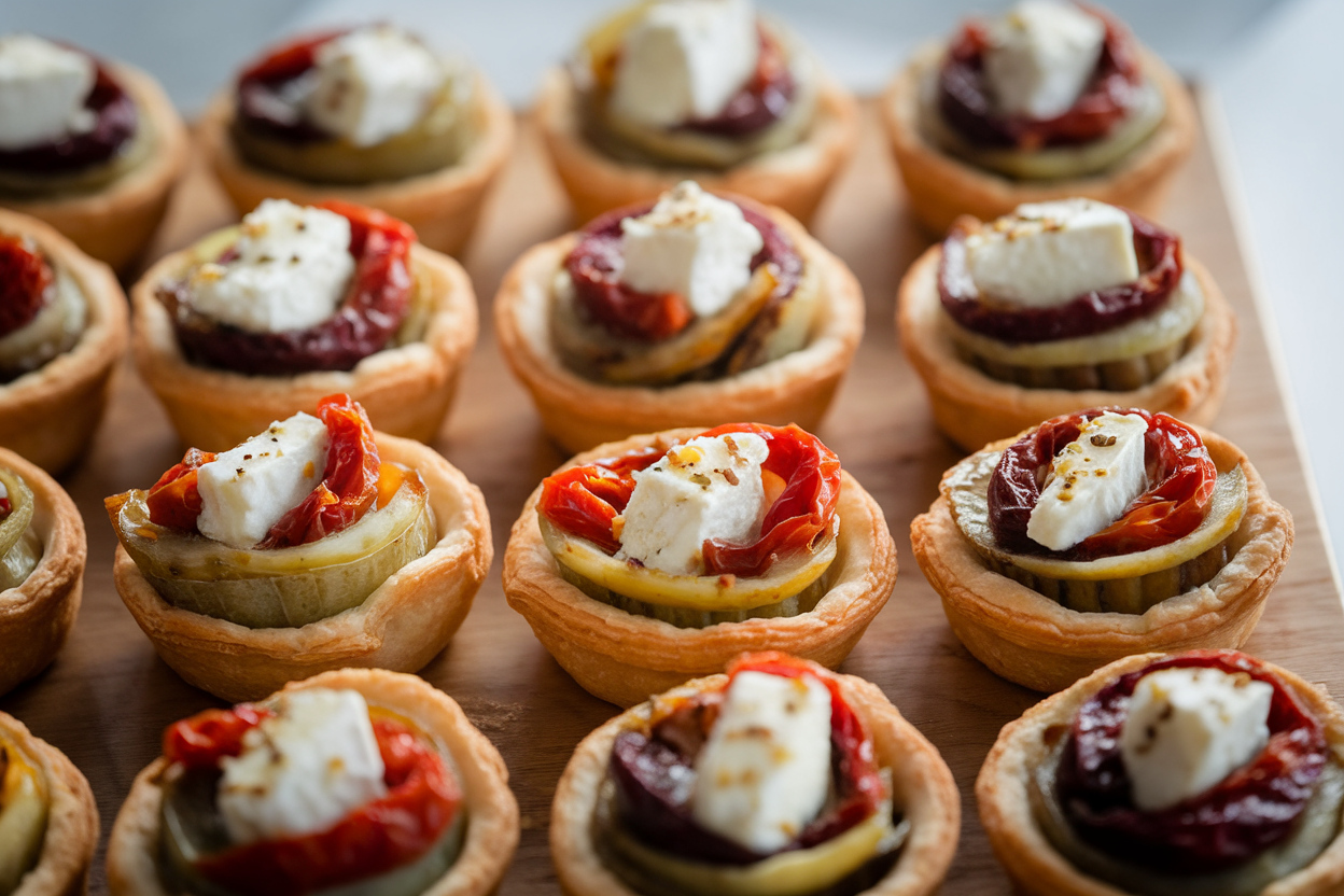 Savory Puff Pastry Tartlets with Caramelized Onions and Goat Cheese ...