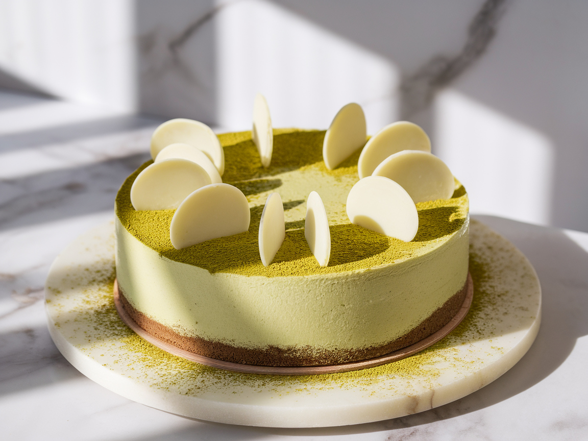 Easy No-Bake Matcha Cheesecake Recipe | Vancouver Food Blog