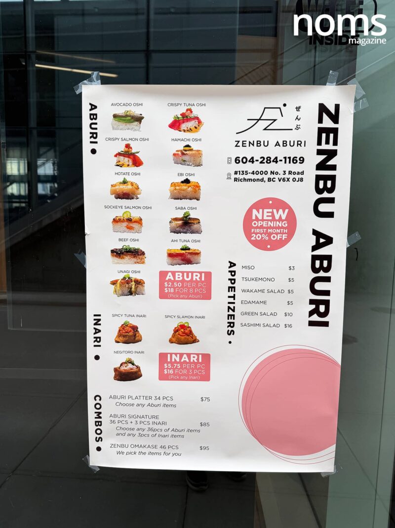 New Japanese Aburi Sushi Restaurant Opens in Richmond With Limited Time ...
