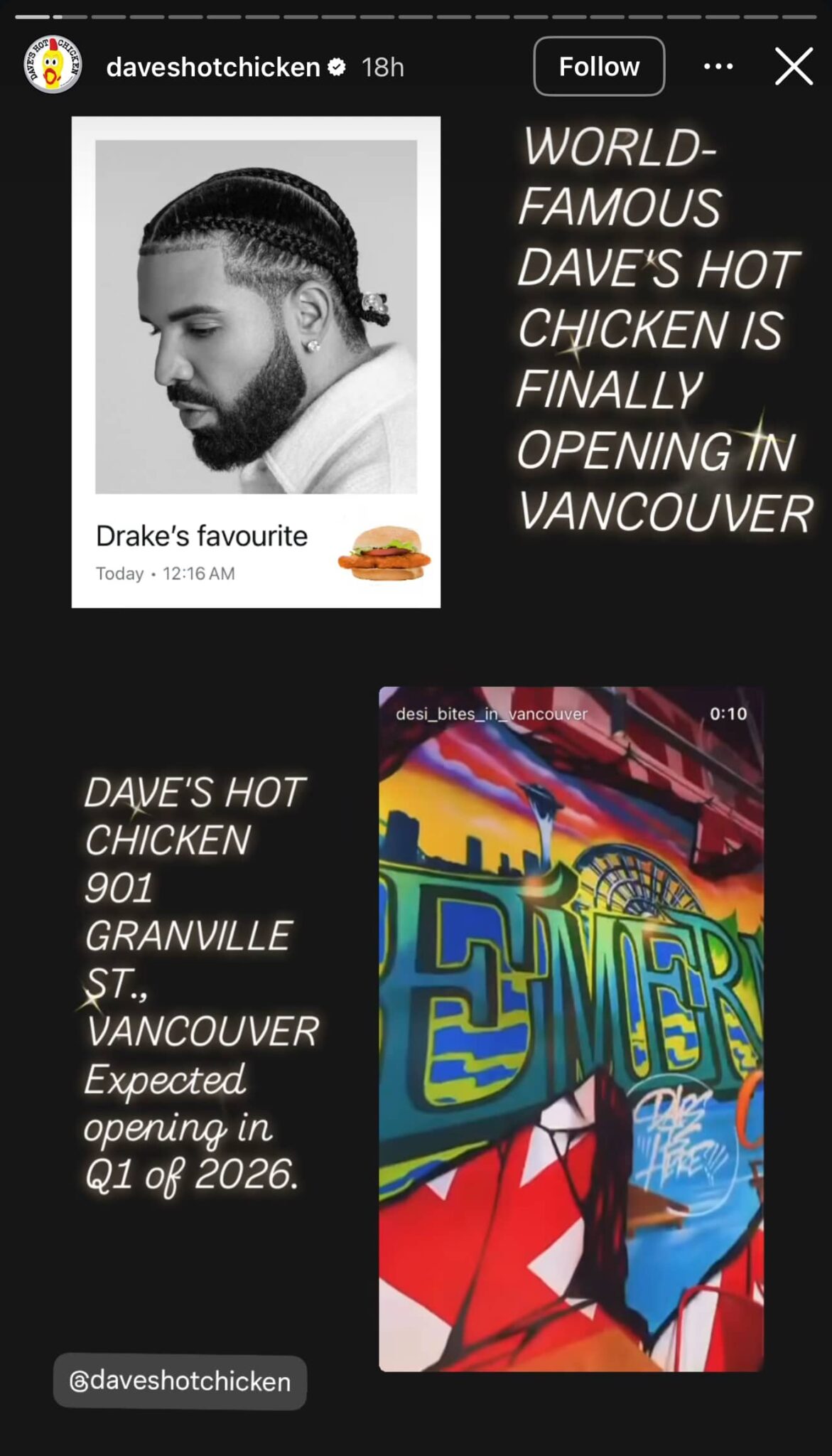 Drake’s Famous Hot Chicken Chain Is Finally Coming to Vancouver