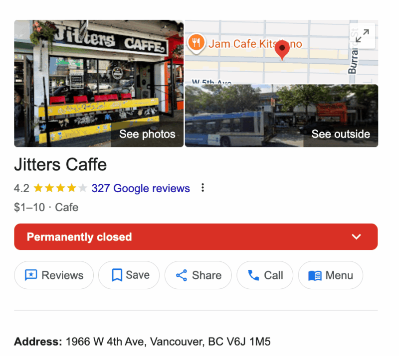 Beloved Kitsilano Cafe Quietly Closes After 20+ Years